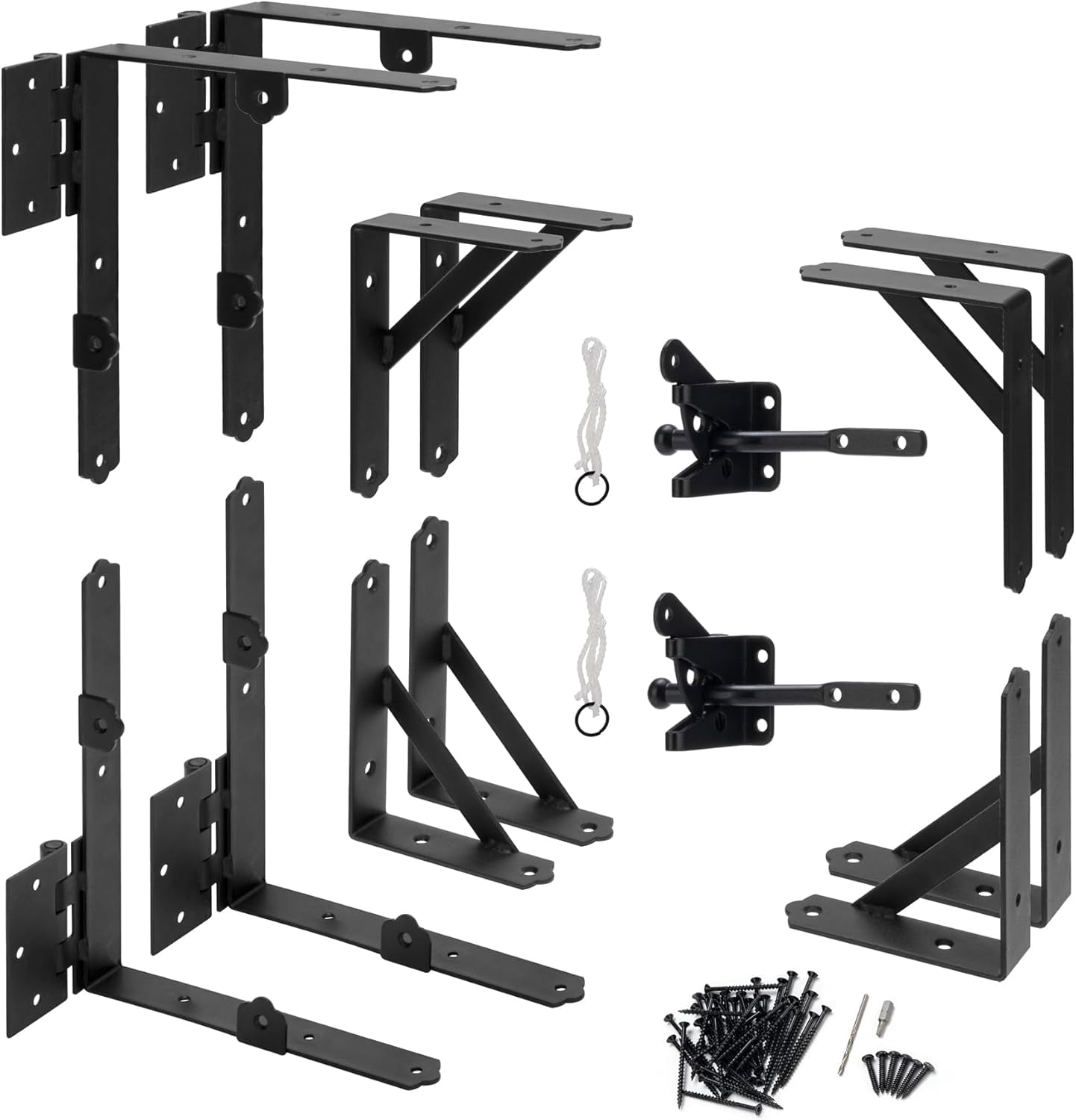 The 2 Set Anti Sag Gate Frame Kit Gate Corner Brace Bracket Heavy Duty ...