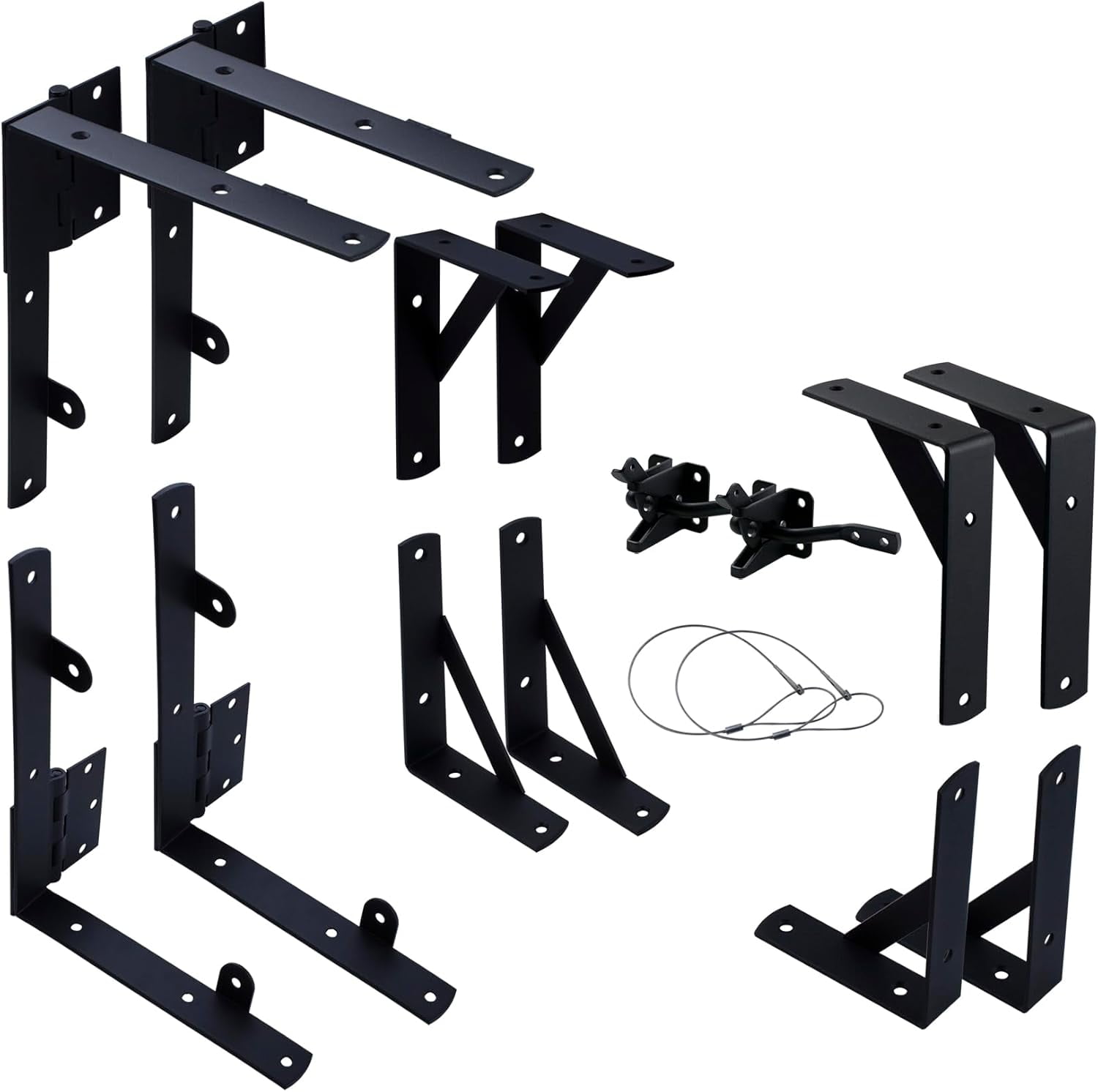 2 Set Anti Sag Gate Kit Gate Corner Brace Bracket Heavy Duty No Sag Kit ...