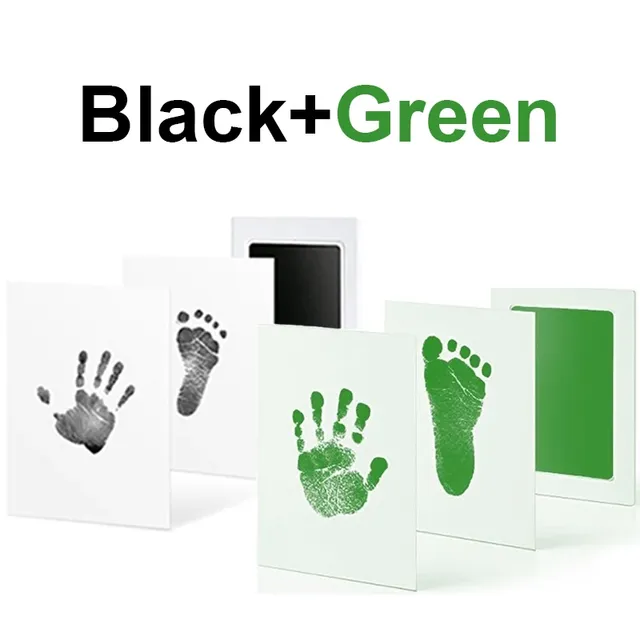 2 Set Baby Handprint Footprints Ink Pads Safe Non-toxic - Skin Inkless ...