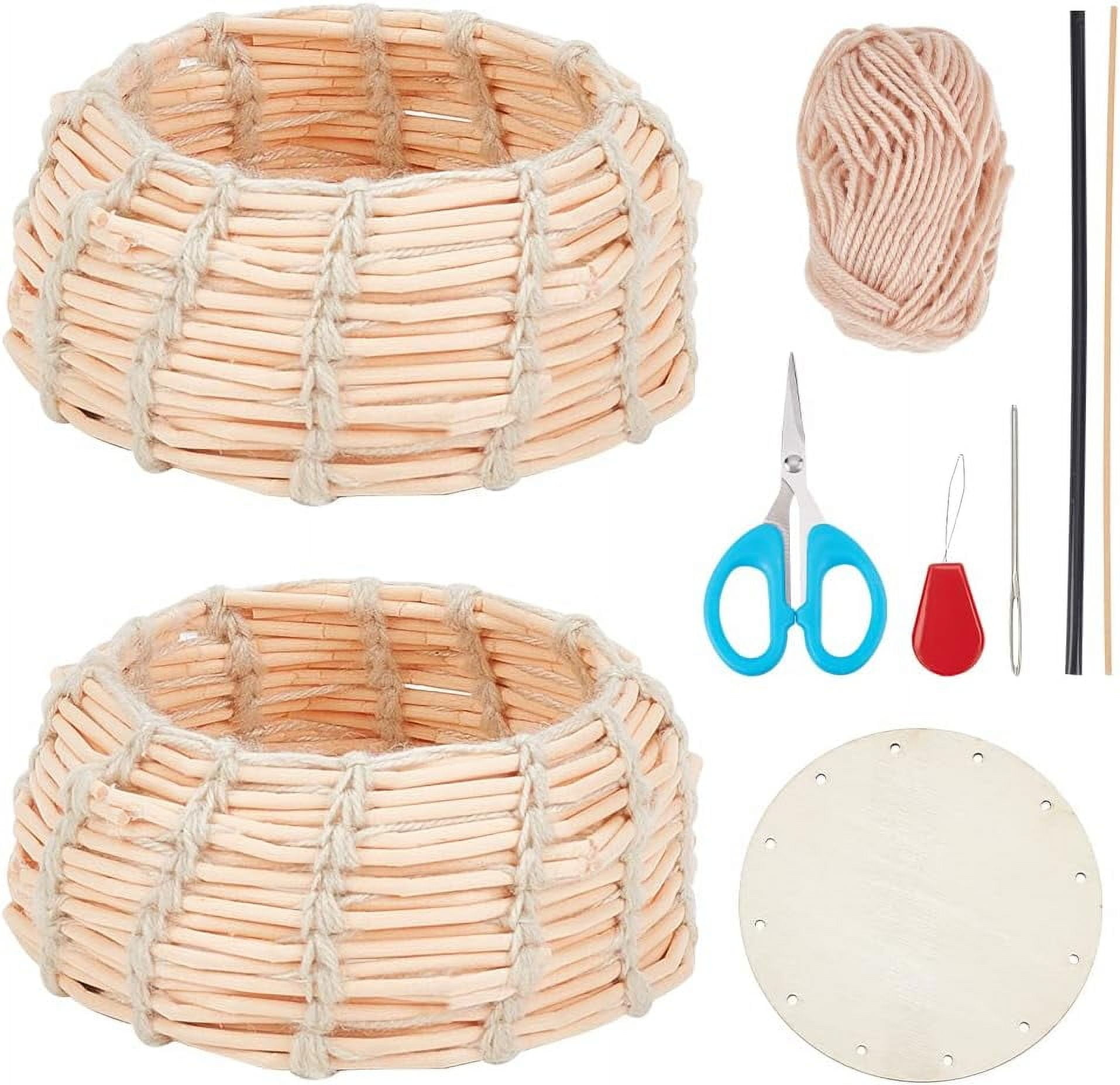 2 Set Basket Weaving Kit Basket Making Kit Diffuser Sticks DIY Basket ...