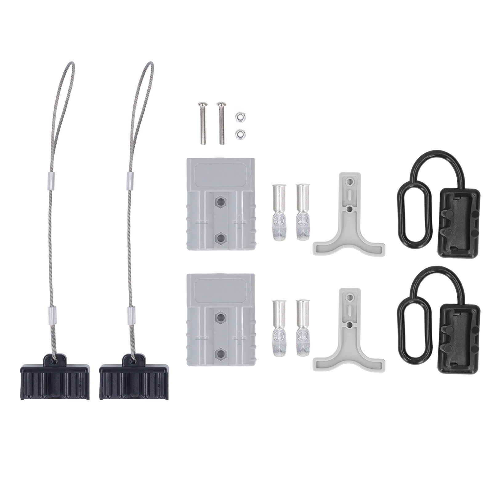 2 Set Battery Quick Connector Kit PC Shell Silver Plated Copper ...