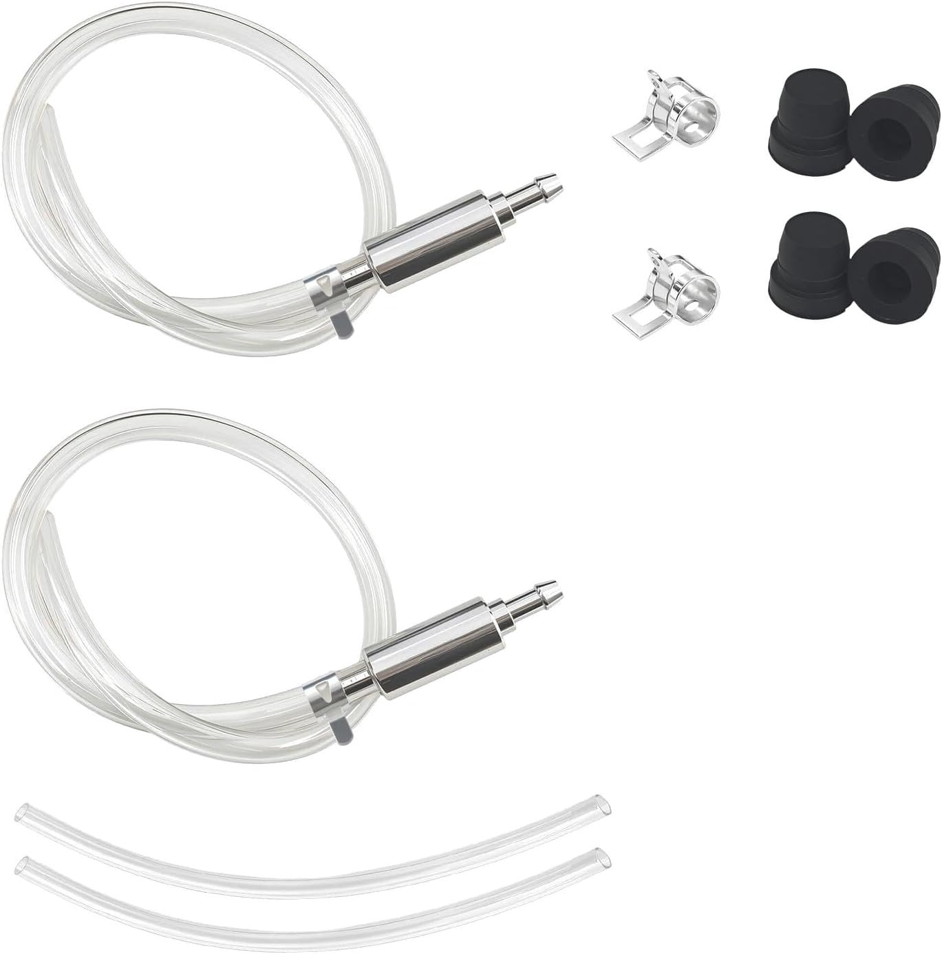 2 Set Bleeder Hose Kit, Way Check Valve Tube Bleeding Tool,Metal Valve ...