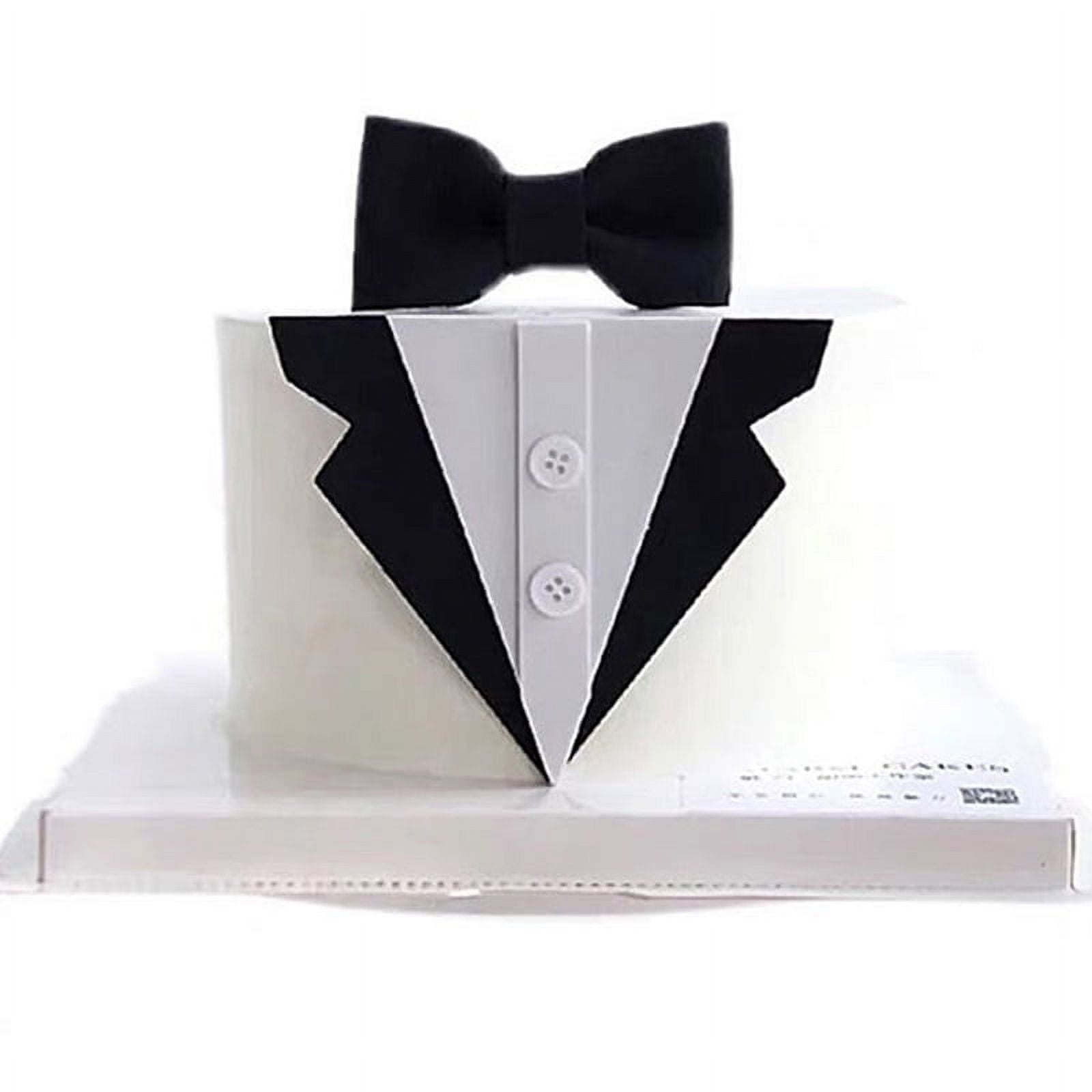 2 Set Bow Tie Suit Happy Fathers Day Cake Topper Happy Birthday Dad ...