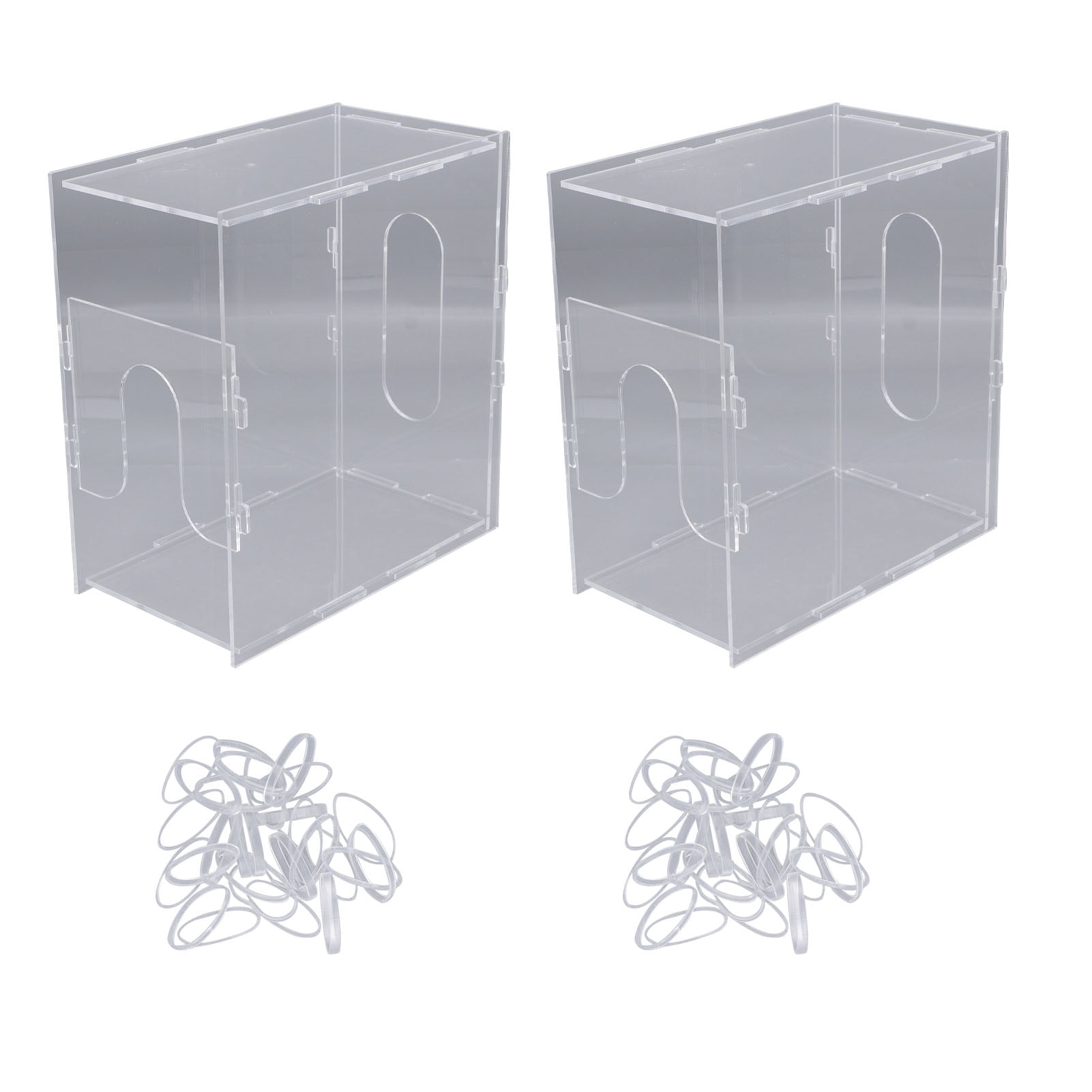 2 Set Breast Milk Container Tower Reusable Transparent Acrylic Breast ...