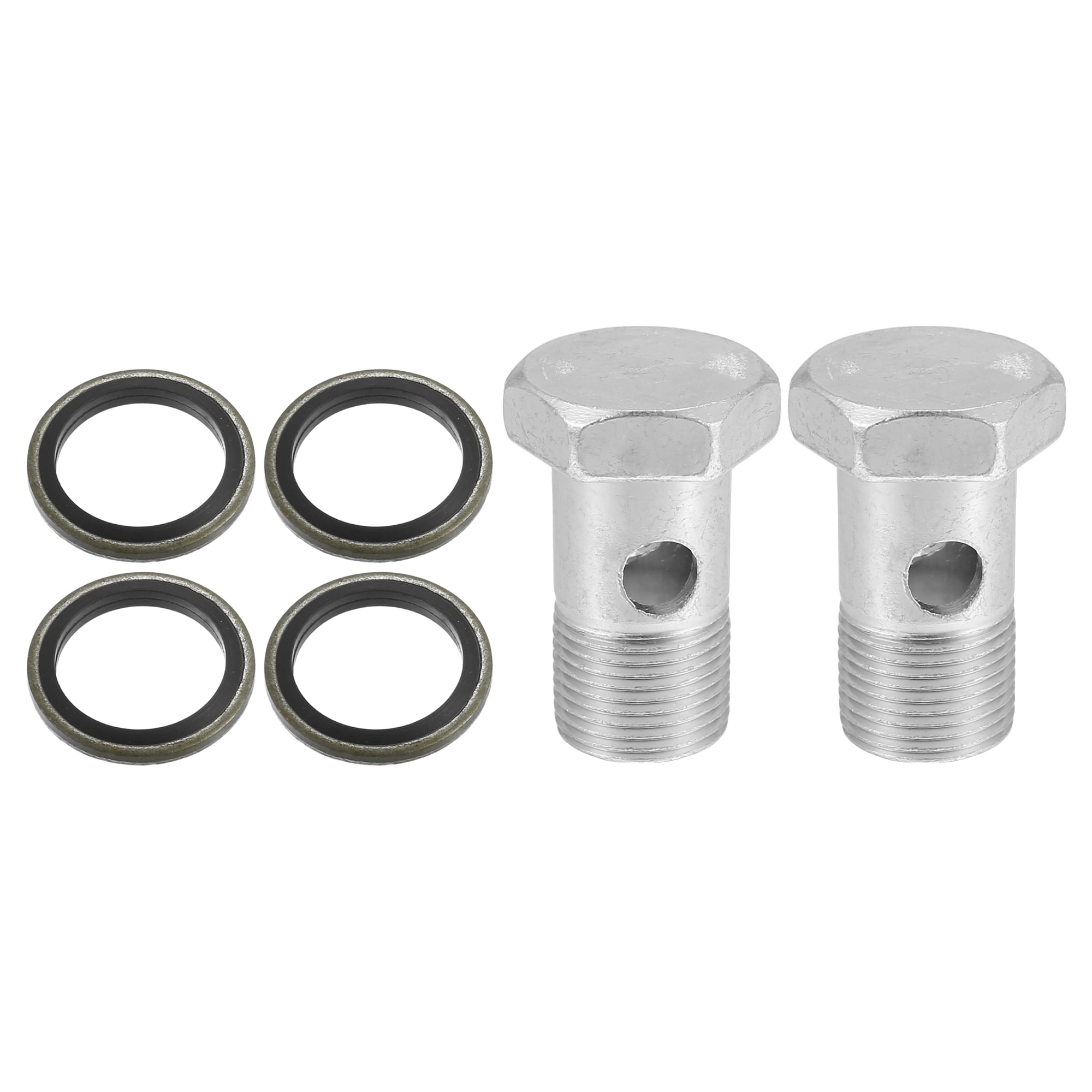 2 Set Car Bolt Brake Fitting Adapter Kit M20x1.5 Brake Line Thread ...