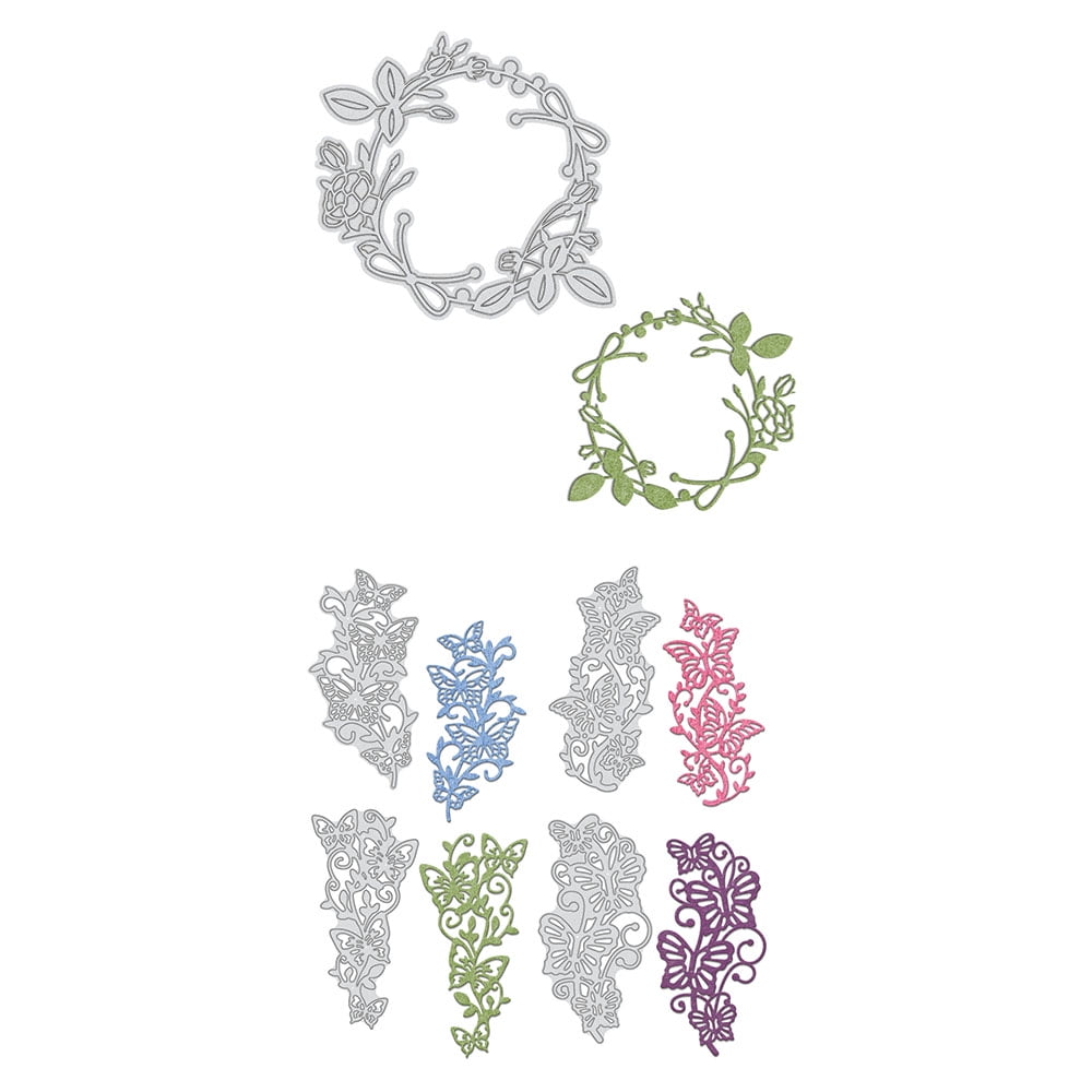 2 Set Carbon Steel Cutting Dies Stencils for DIY Scrapbooking/Photo ...