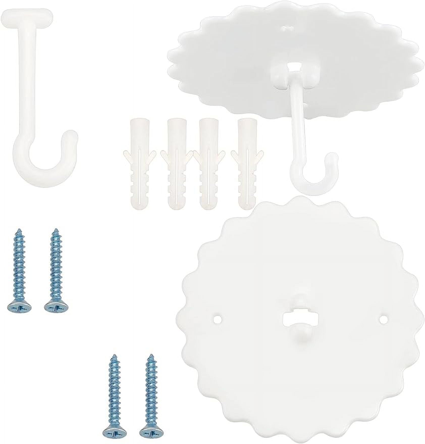 2 Set Ceiling Mosquito Net Hooks Bunk Bed Hanger Hook Super Glue Canopy ...