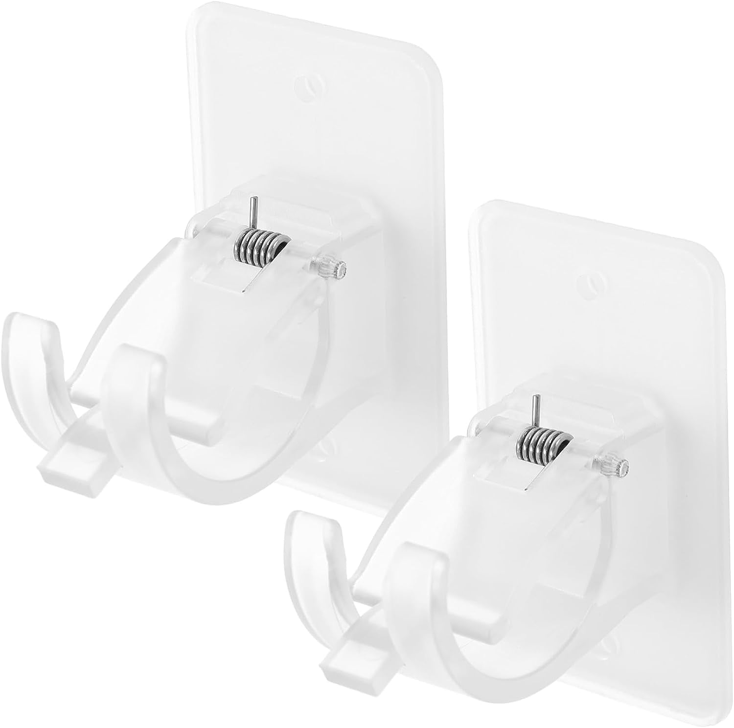 2 Set Curtain Rod Hook Curtains rods Curtain Hangers Nail Free ...