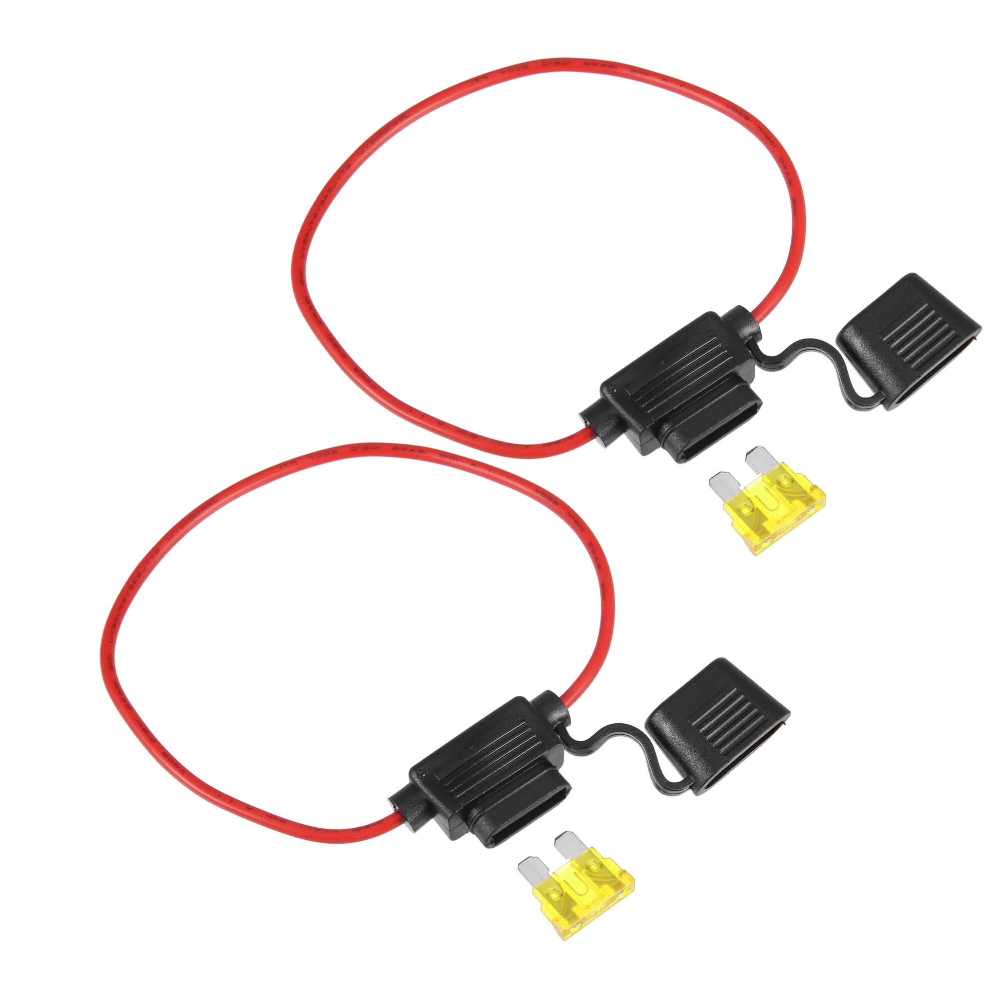 2 Set DC 32V 16 Gauge Car Inline ATC Blade Style Inline Fuse Holder ...