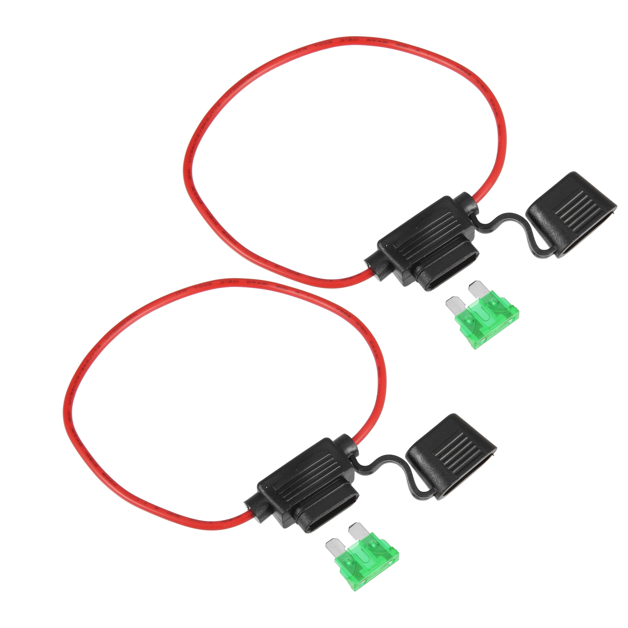 2 Set DC 32V 16 Gauge Car Inline ATC Blade Style Inline Fuse Holder ...