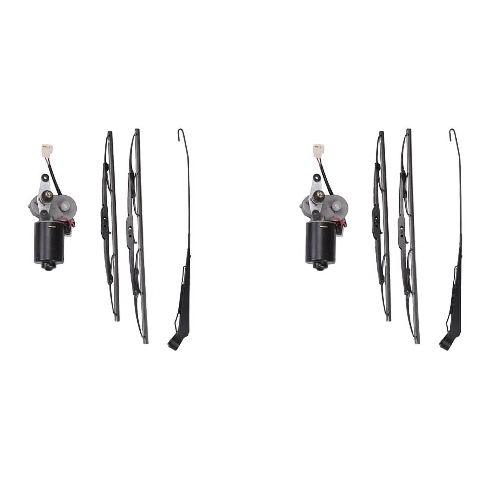 2 Set DC12V 30W Universal UTV Electric Windshield Wiper Motor Kit Wiper ...