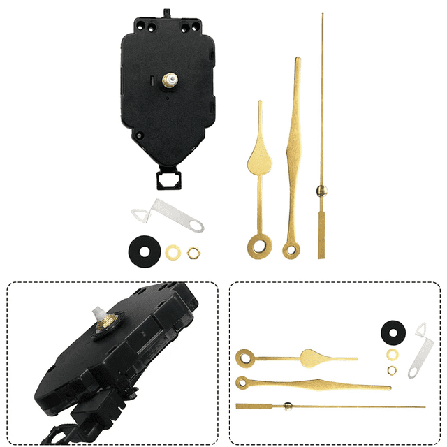 2 Set DIY Clock Movement Kit Oscillating Movement with Hands Quartz ...