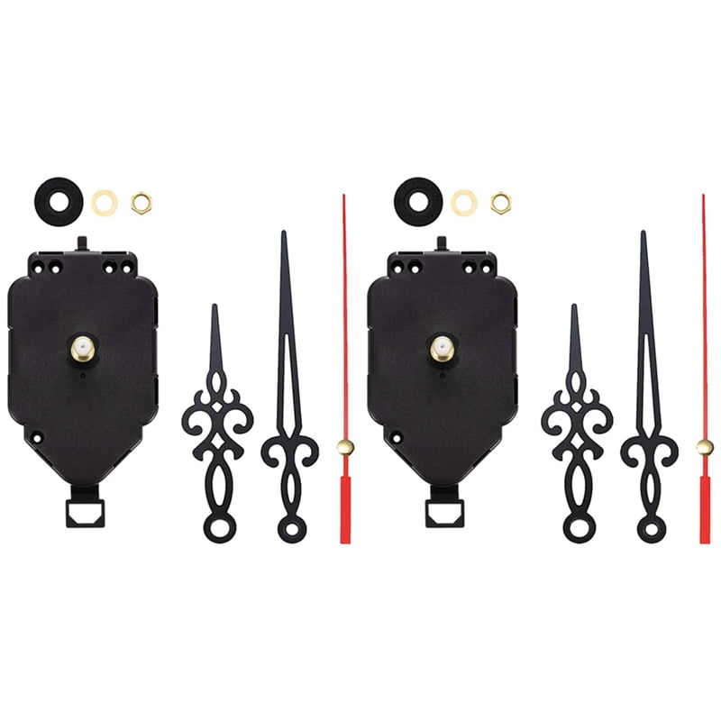 2 Set DIY Clock Movement Kit Oscillating Movement with Hands Quartz ...