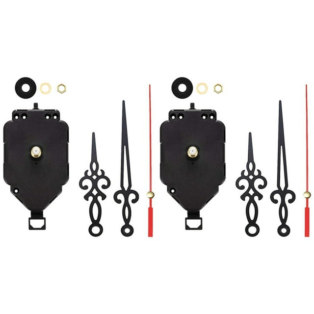 2 Set DIY Clock Movement Kit Oscillating Movement with Hands Quartz ...