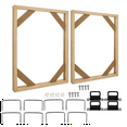 2 Set DIY Solid Wood Canvas Frame Kit, 16X20 Inch Stretcher Bars for ...