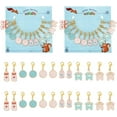 2 Set Daily Supplies Theme Pendant Stitch Markers Alloy Enamel Crochet ...
