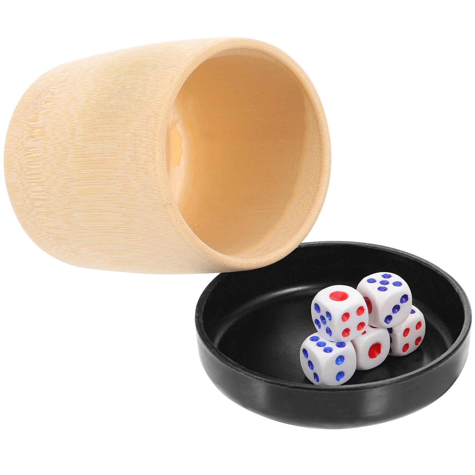 FENGGUIQU 2 Set Retro Design Dice Game Accessories Plastic Bamboo KTV ...