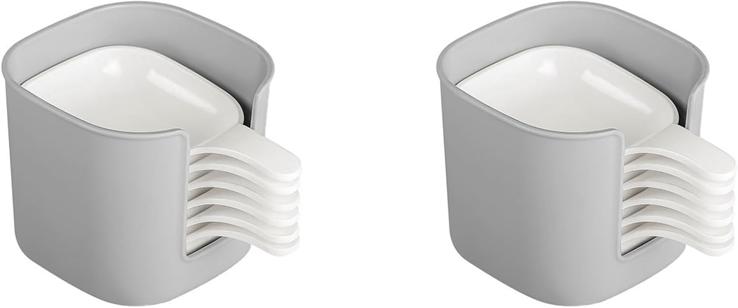 2 Set Dipping Sauce Plate and Holder, Plastic Dipping Dish, Soy Sauce ...