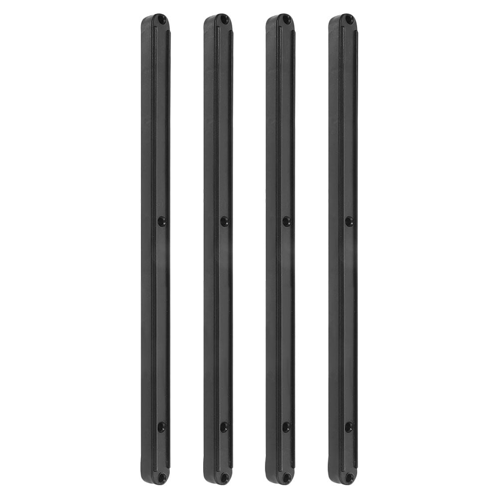 ibasenice 2Set Black Plastic Bottom Mount Drawer Slide Kit Smooth ...