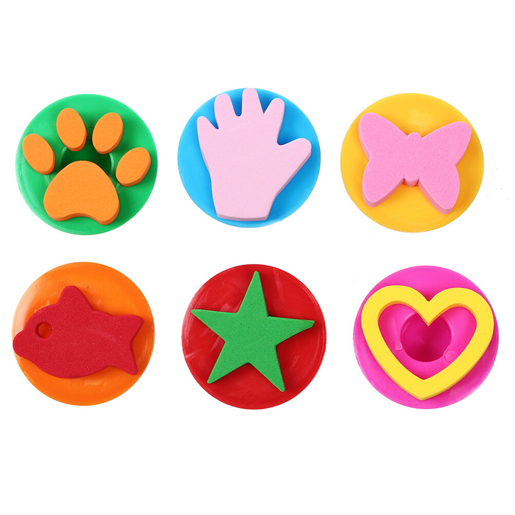 2 Set Drawing Roller Seal Kids Graffiti Stamp DIY Tools Mushroom Taste ...