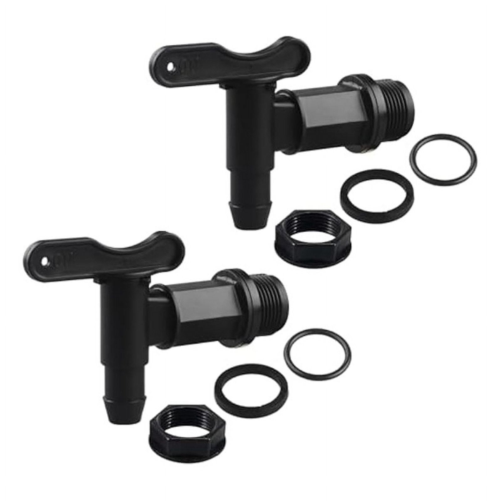 2 Set Drum Spigot Faucet Pail Taps with Gasket Plastic Construction ...