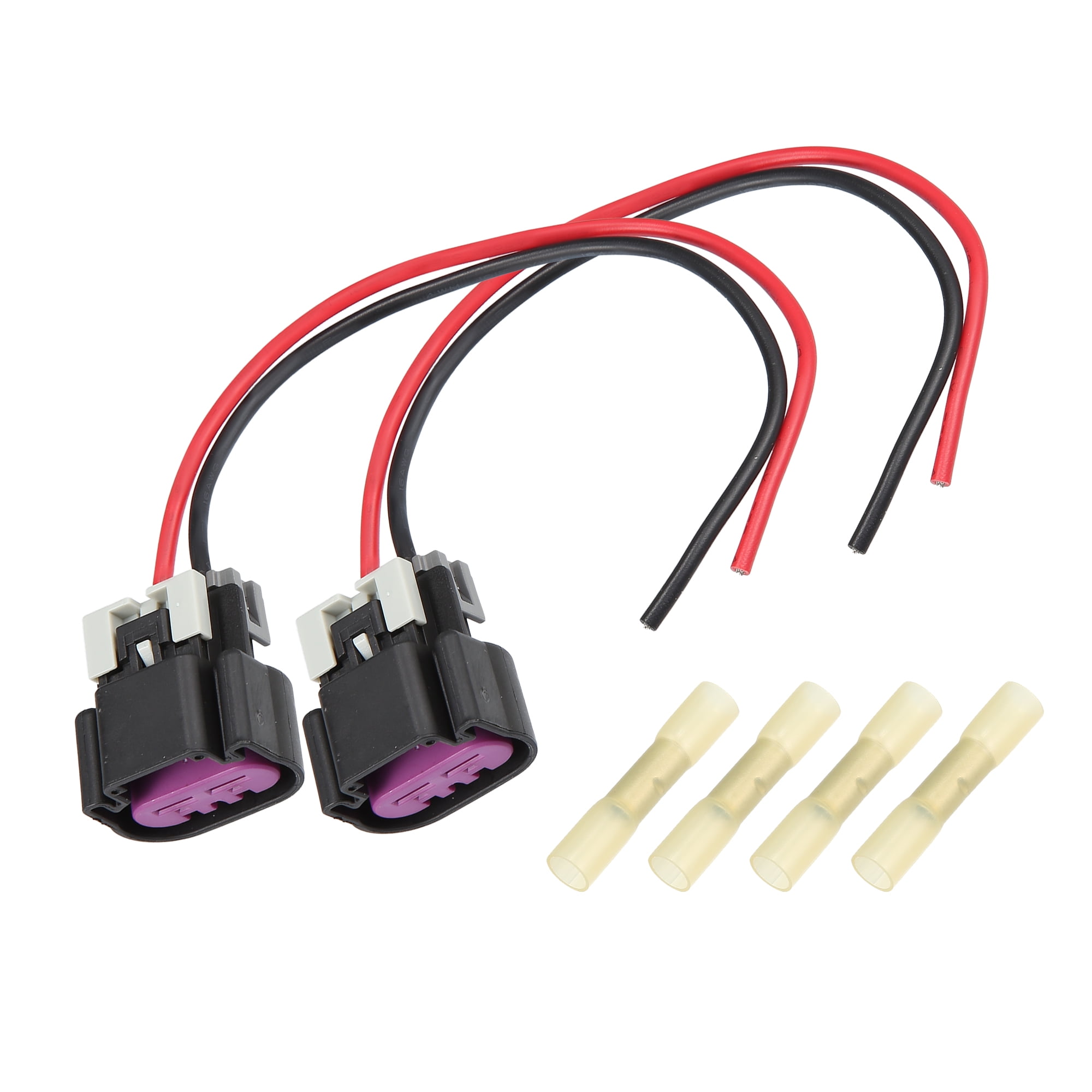 2 Set Electrical Harness Connector Fan Pigtail Connector Harness for GM ...