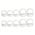2 Set Face Hair Styling Templates 5 Different Size Clear Contour Beard Shaving Template White