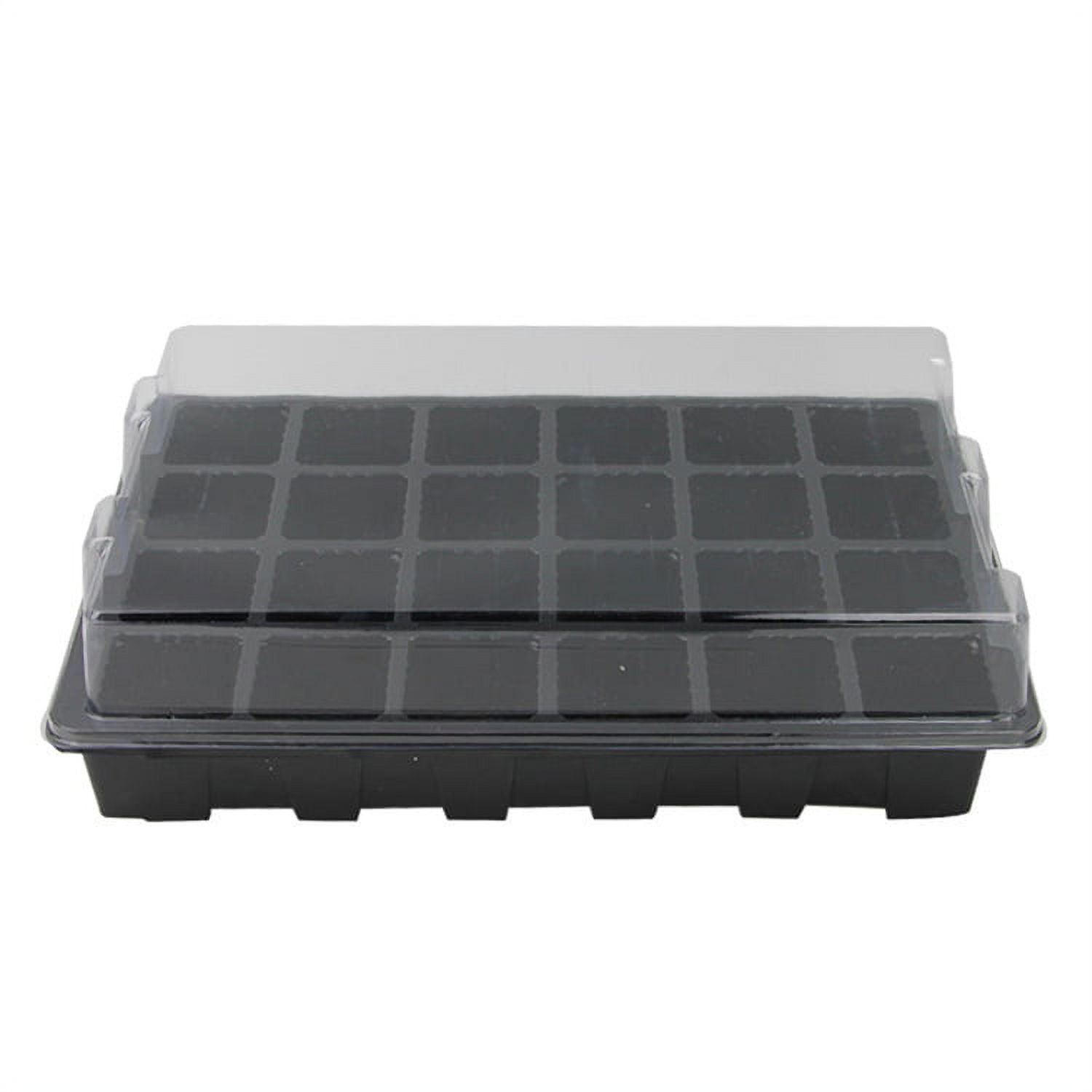 2-Set Garden Propagator Set, Seed Tray Kits with 24-Cell, Seed Starter ...