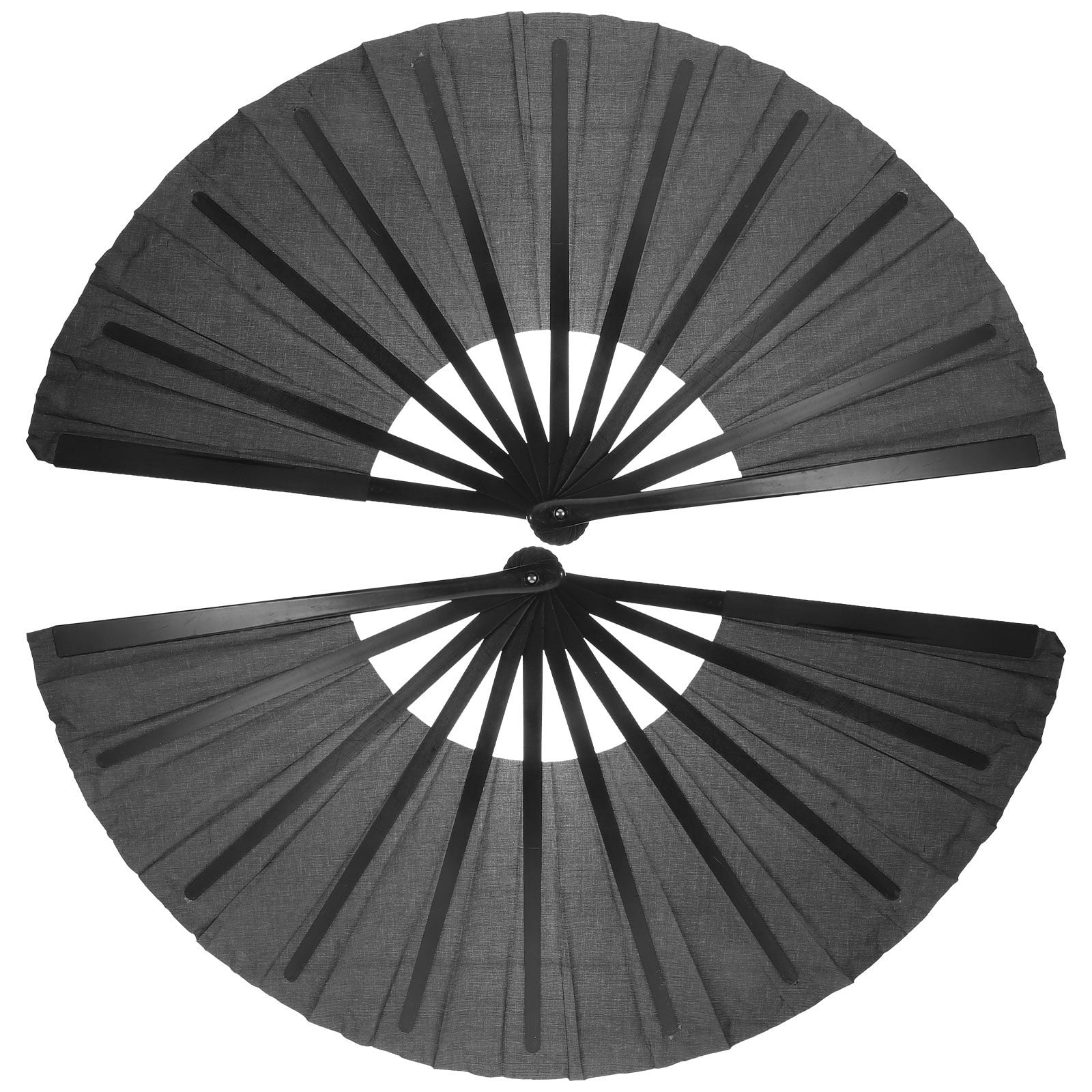 2 Set Handheld Fans Black Fans Folding Fan Pouch Handheld Fan Folding ...