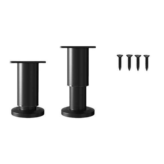 2 Set Height Adjustable Furniture Support Legs Steel Legs for Bed ...