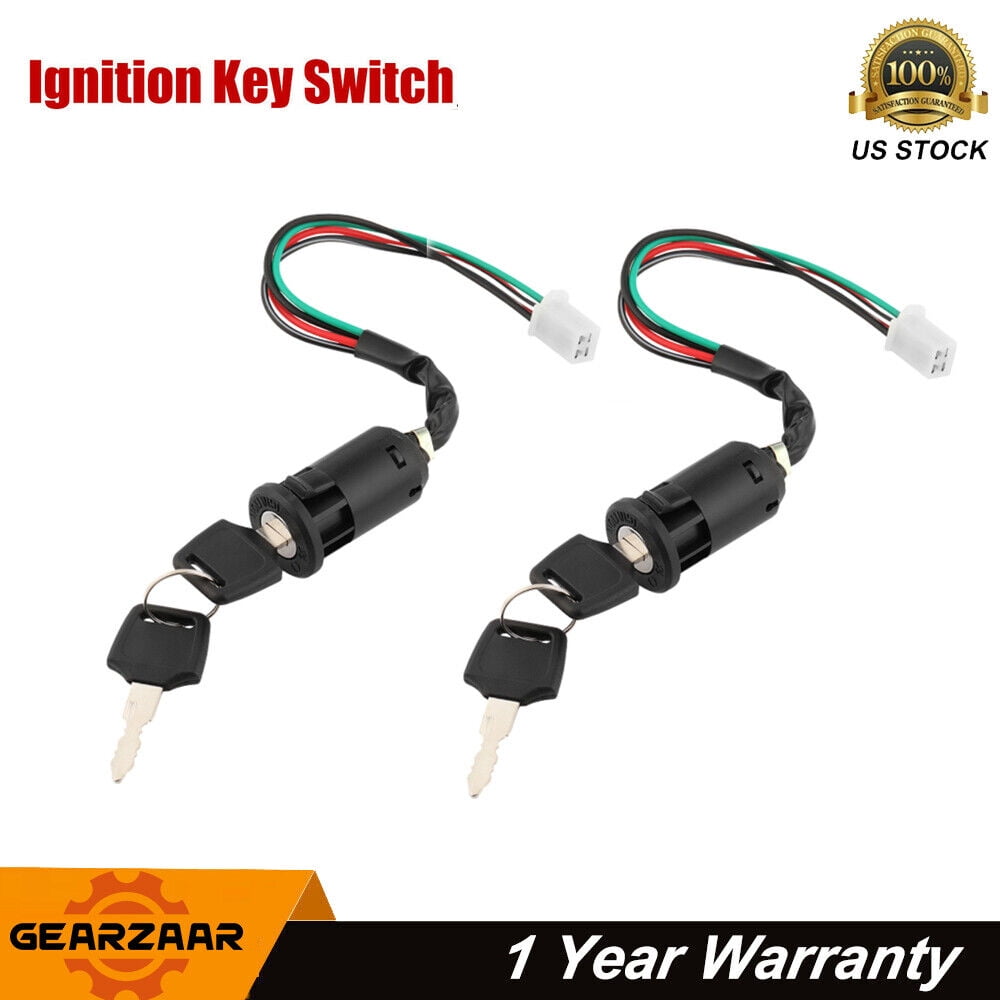 2 Set Ignition Switch Key For Chinese Quad ATV 90cc 110cc 125cc 50cc ...
