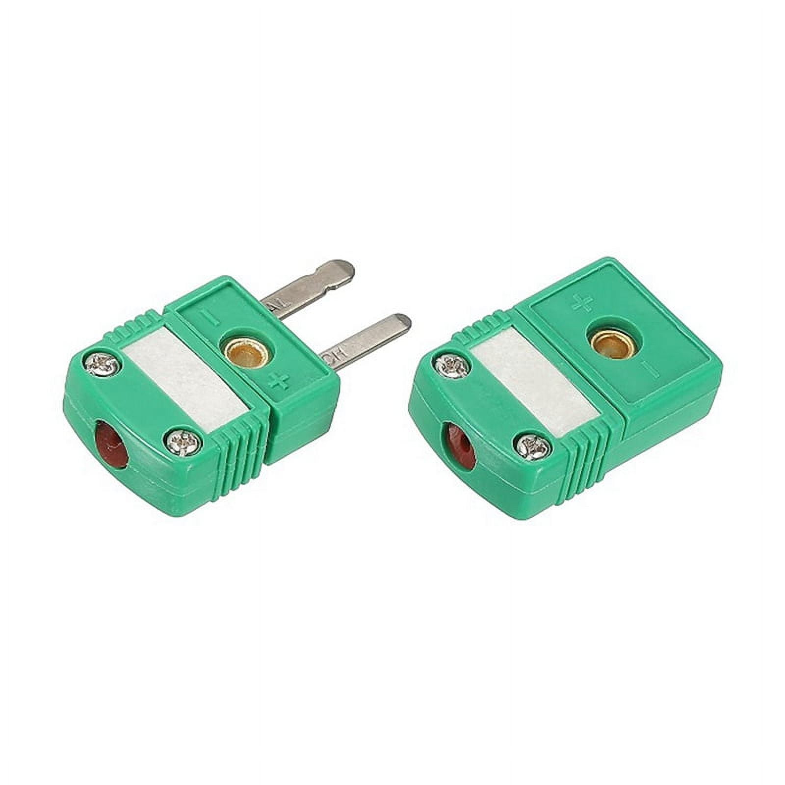 2 Set Mini K Type Thermocouple Wire Connectors Male Female Plug Adapter ...