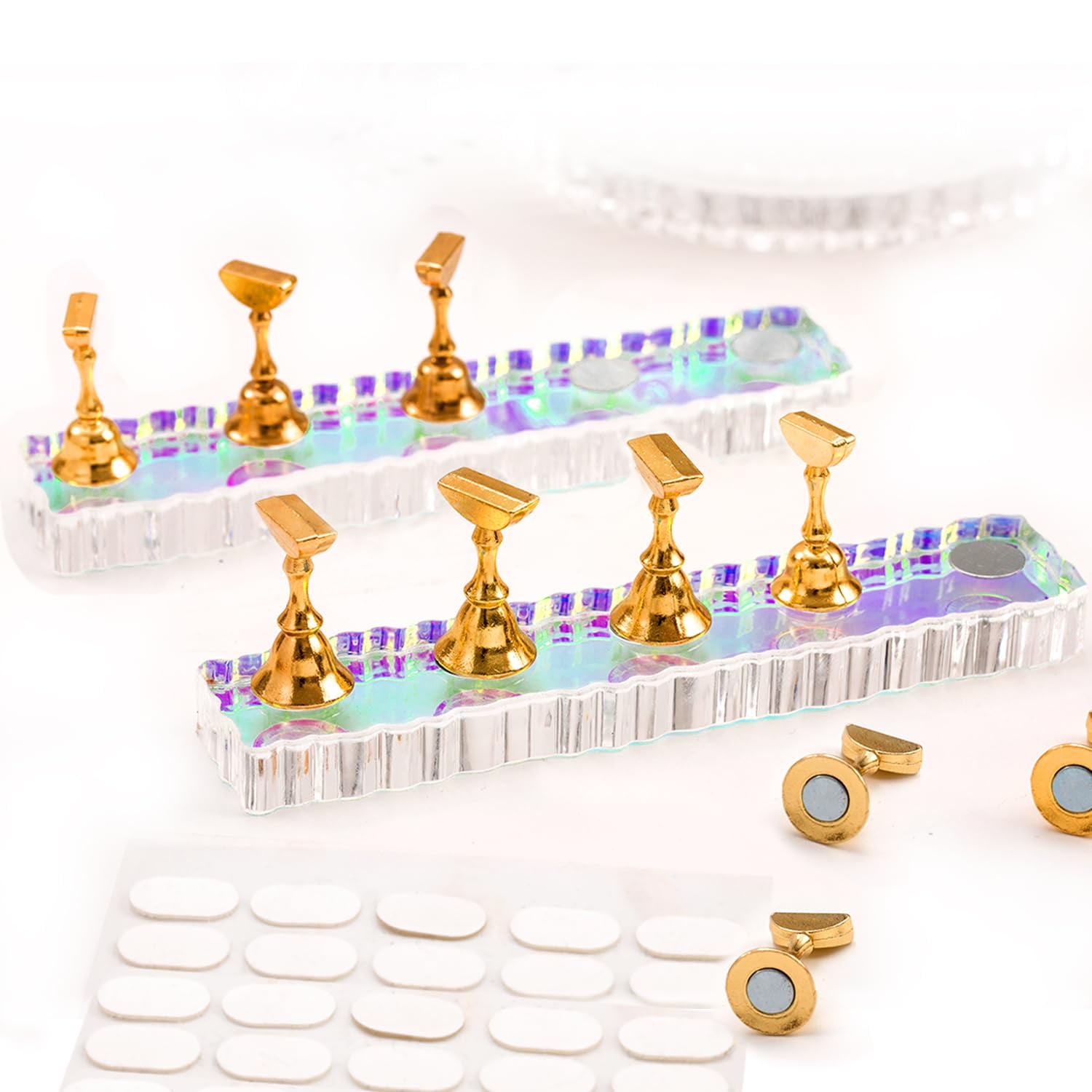 2 Set Nail Stands, Upgraded Aurora Nail Stand for Press Ons, Thickened ...