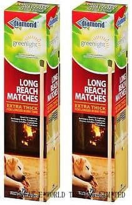 2 Set - Of 2 Pack Diamond Long Reach Matches 75 Count, Multi-Purpose ...