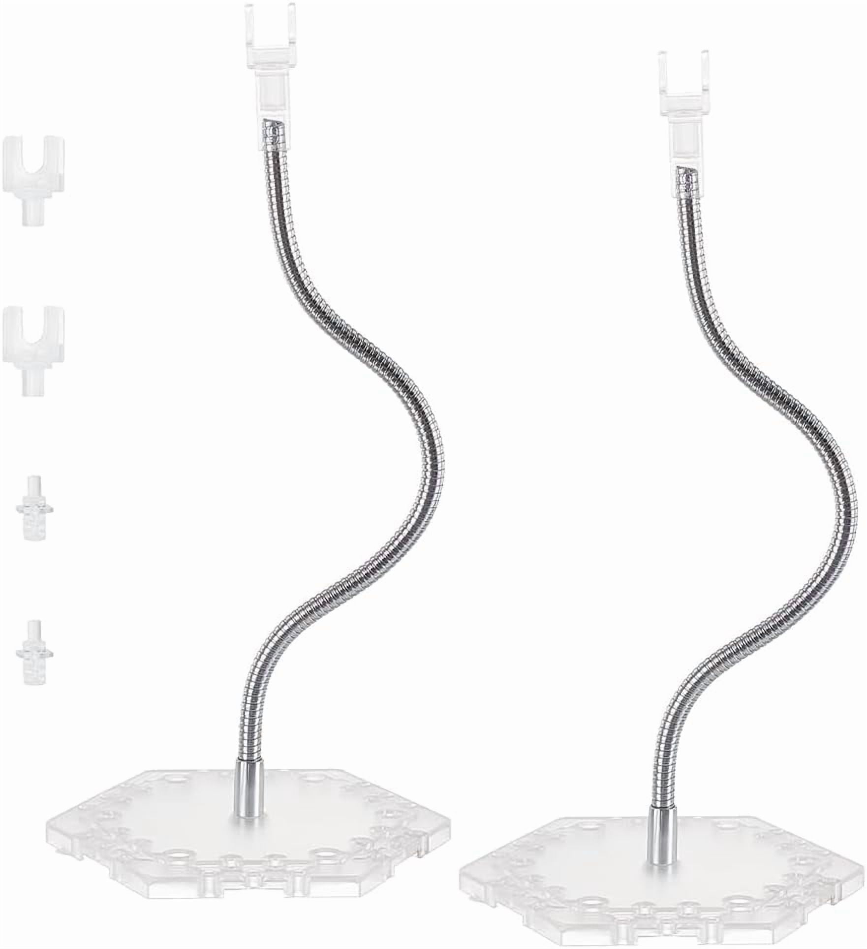 2 Set Plastic Display Stands Sets with Iron Findings for Model Clear 8 ...