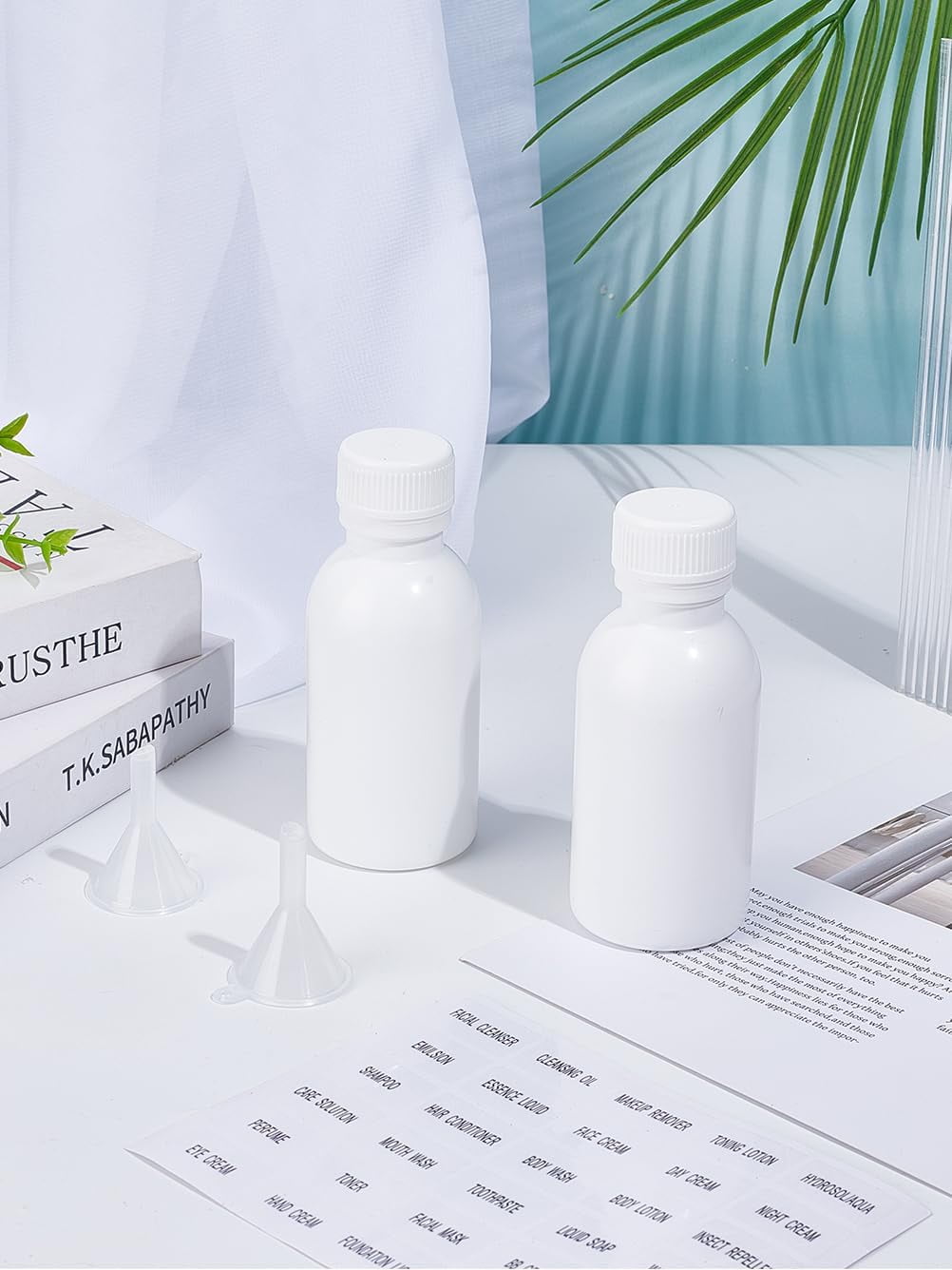 2 Set Plastic Storage Bottles Lab Liquid Reagent Bottles with ...