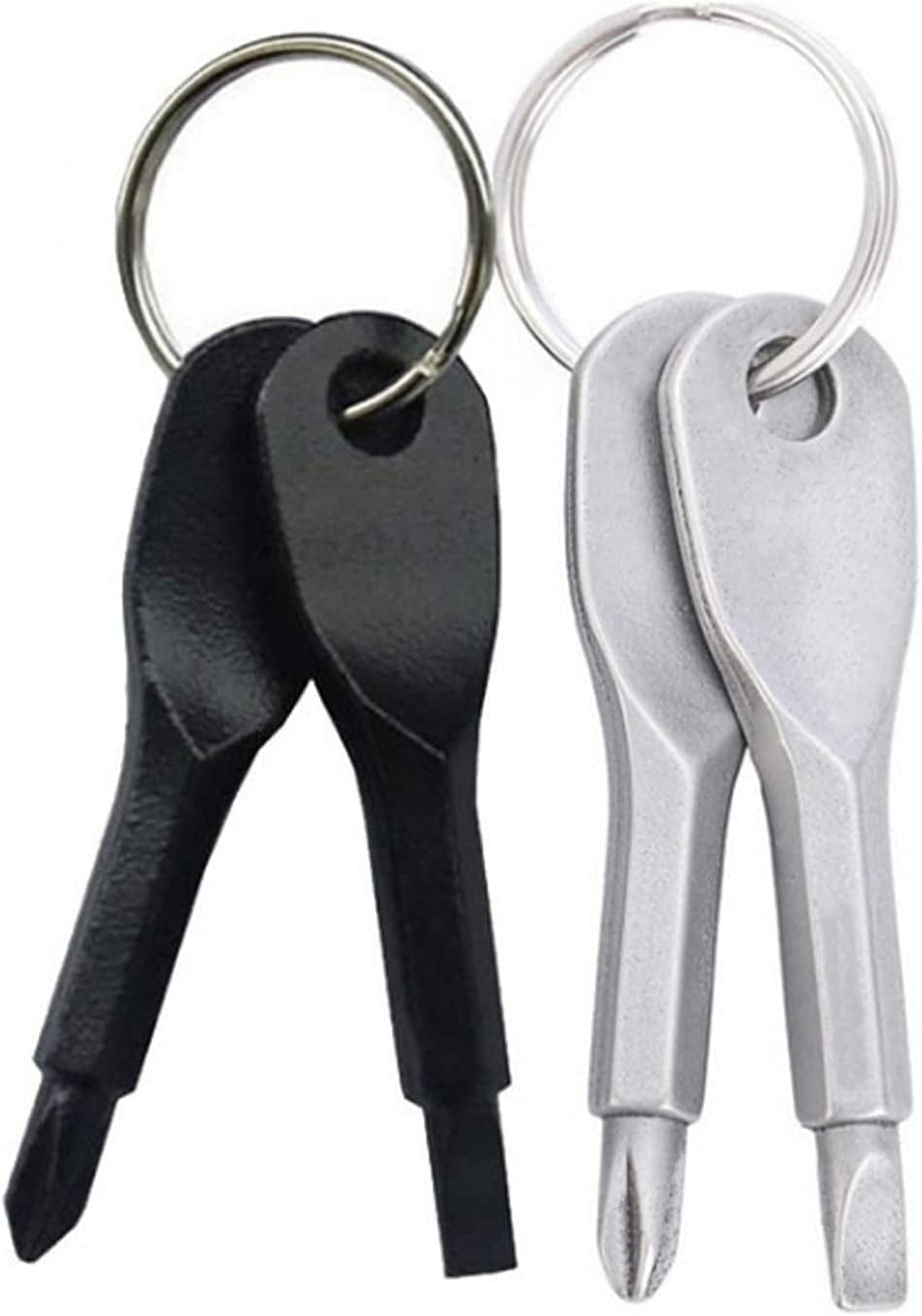 2 Set Portable EDC Keychain Screwdriver Key ring,Pocket Outdoor 4PCS ...
