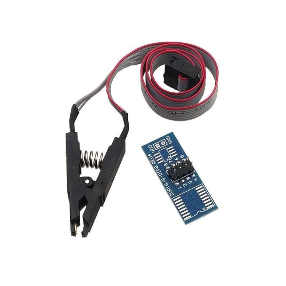 2 Set Practical Durable Detachable Chip Holder Adapter Board 8 Pin Test ...