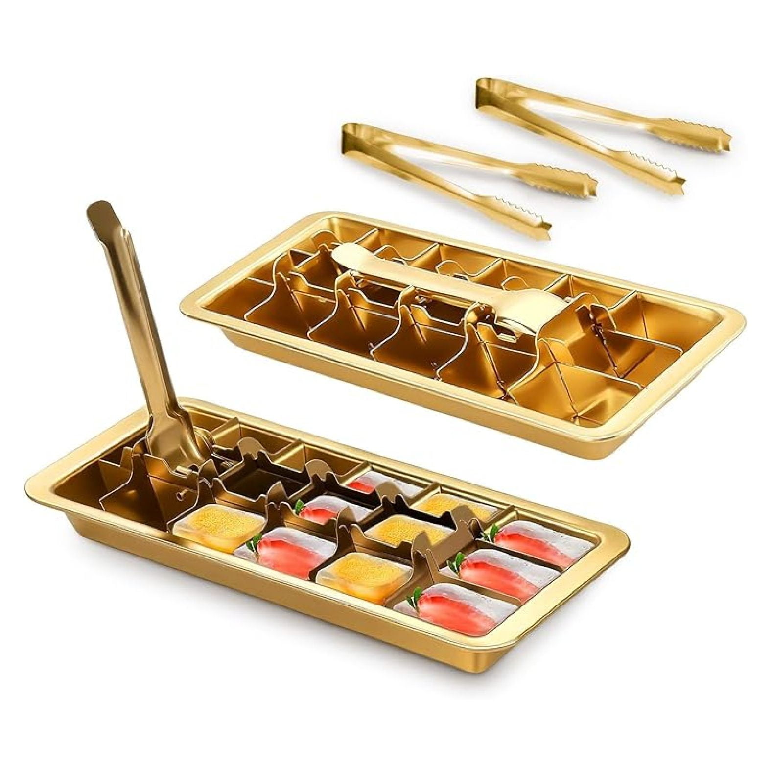2 Set Professional -color Tray, 18-Slot Stainless Steel, Heavy Duty ...