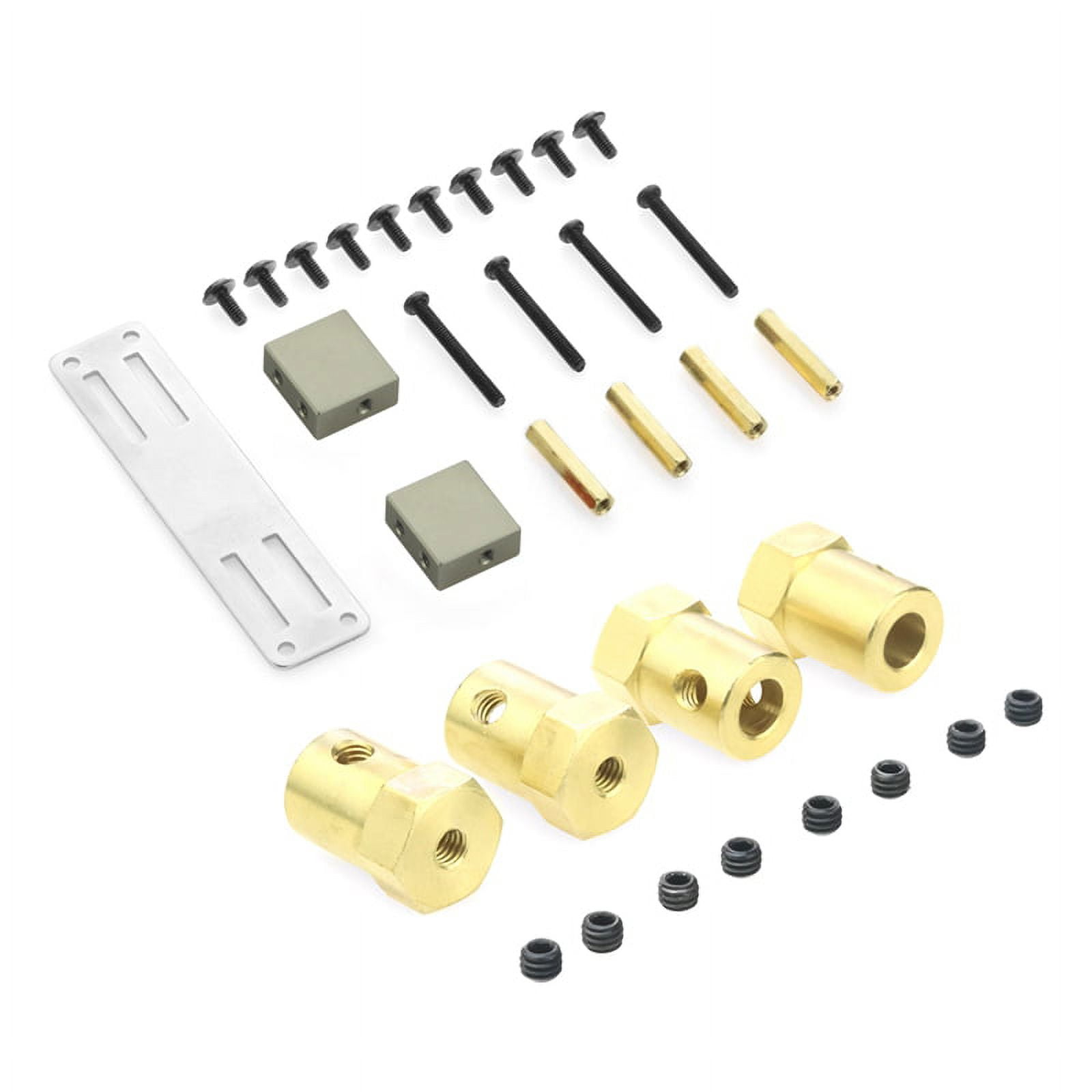 2 Set RC Car Part: 1 Set Metal Fixed Mount Bracket Kit & 1 Set 5mm to ...