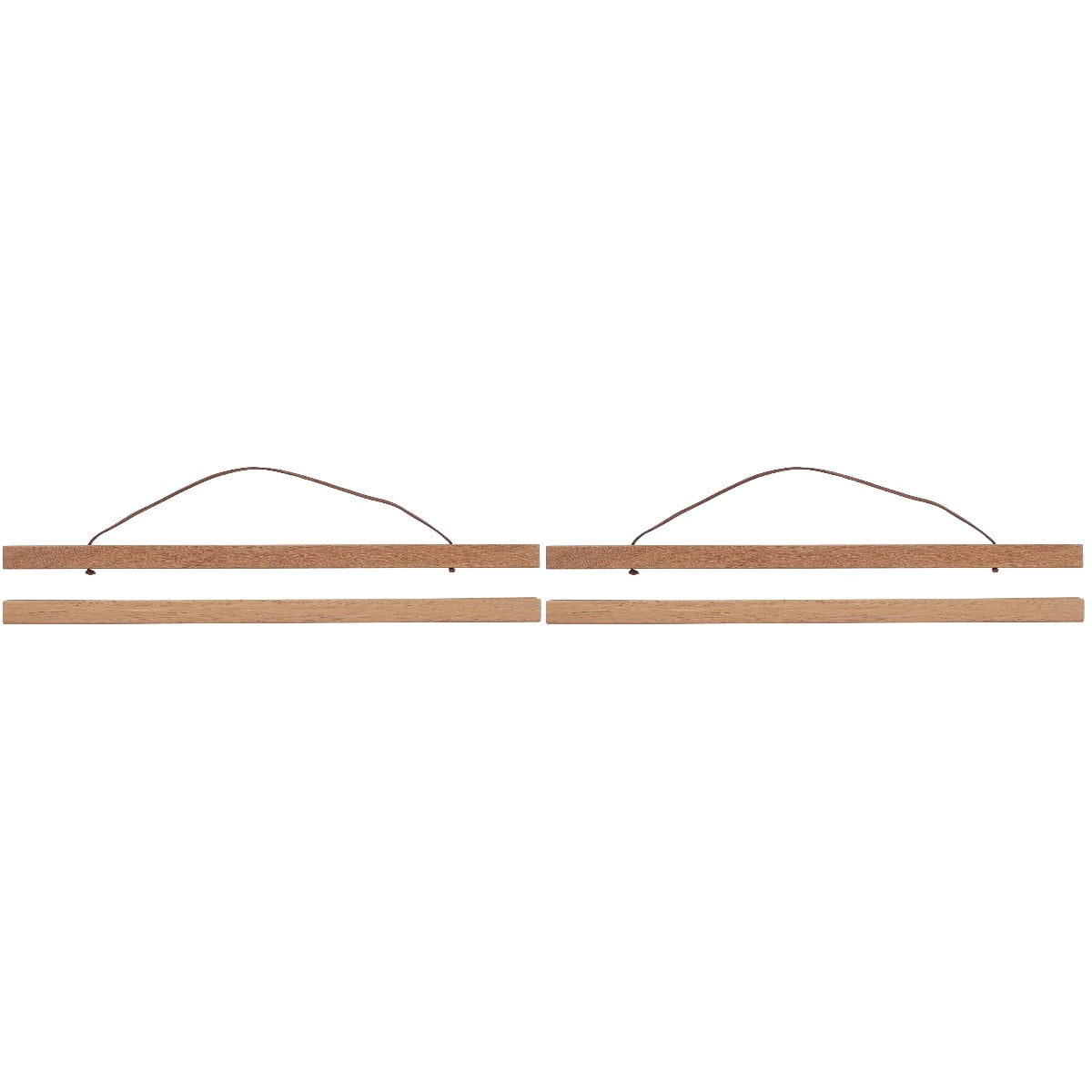 2 Set Scroll Photo Magnets Retro Posters Magnetic Painting Wood Canvas ...