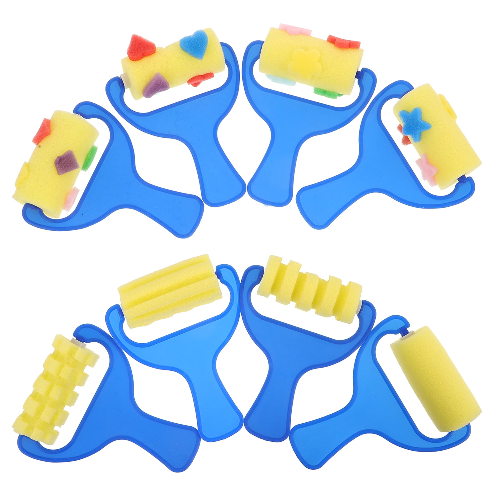 2 Set Sponge Roller Mini Toys Foam Paint Rollers Toddler Child Drawing ...