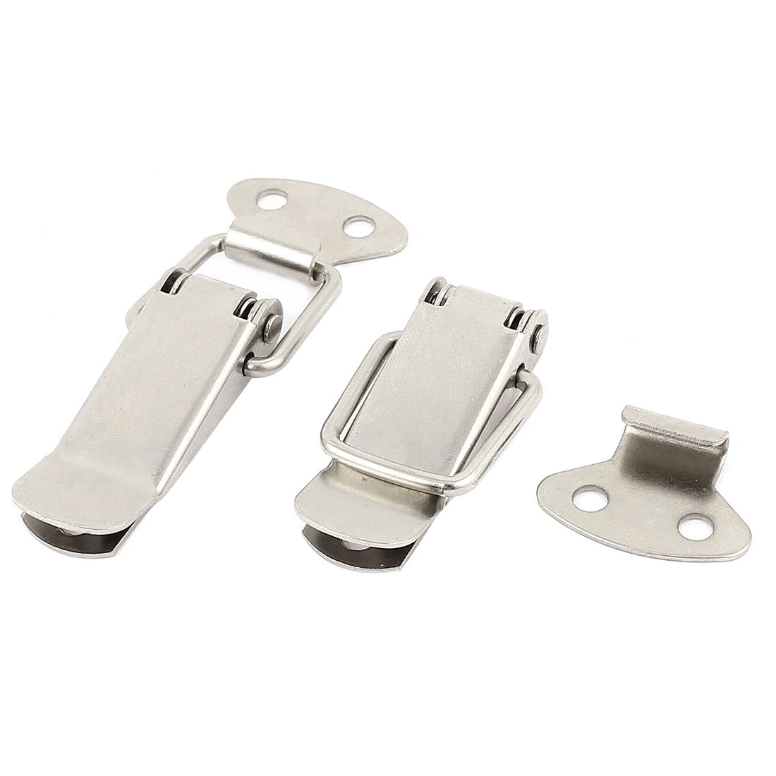 2 Set Stainless Steel Cabinet Case Box Suitcase Draw Toggle Loop Latch ...