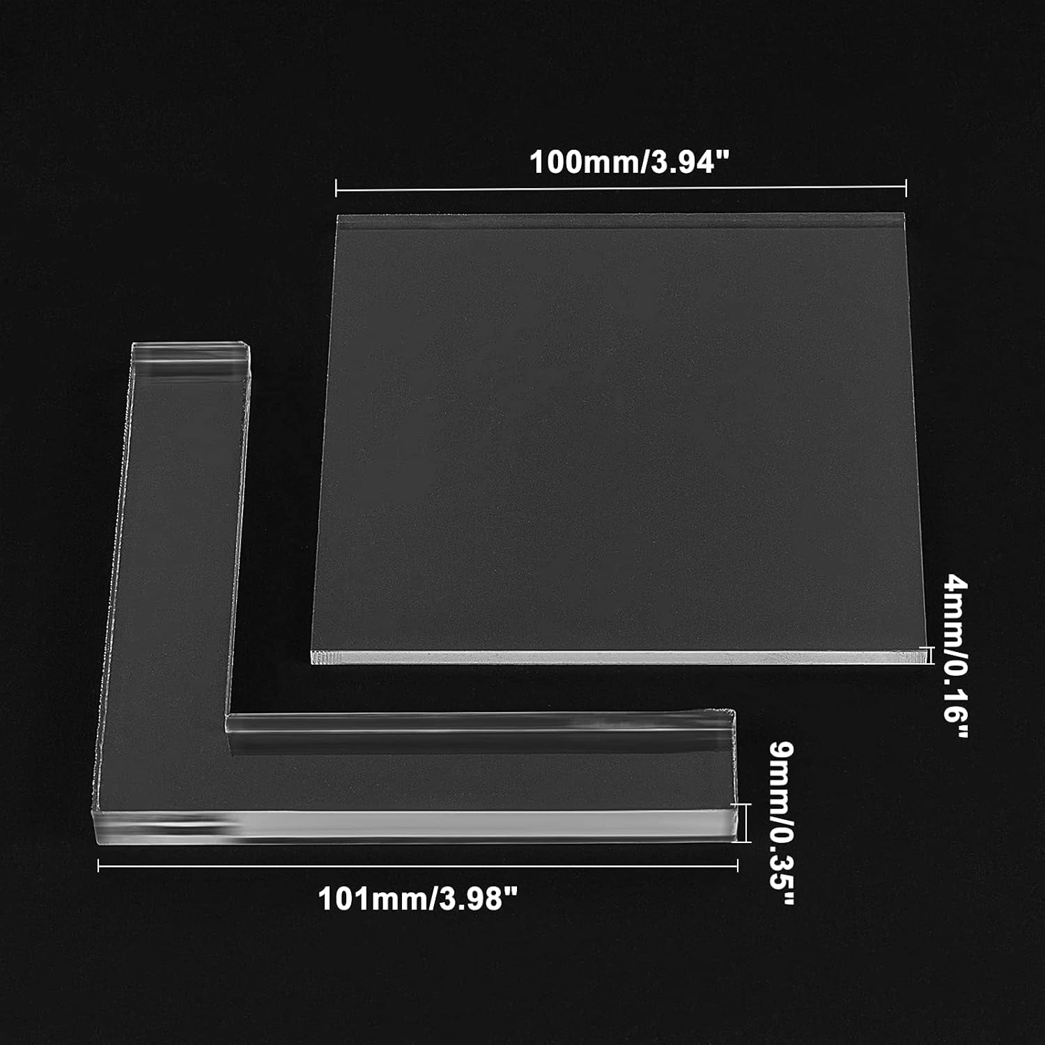 2 Set Stamp Positioner Acrylic Stamp Coloring Board Clear DIY Acrylic ...