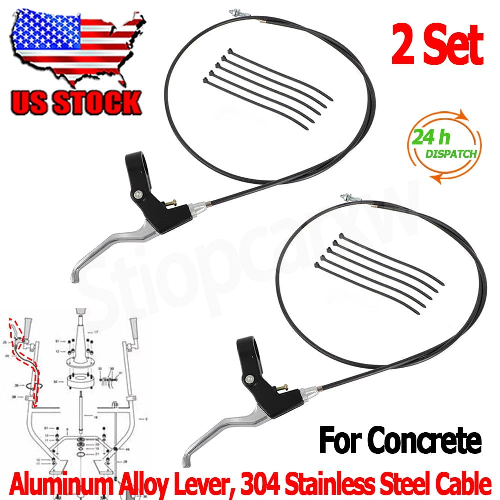 2 Set Throttle Control Lever & Cable For Concrete Wet Screed Throttle ...