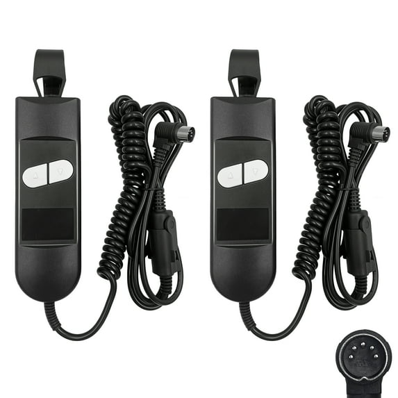 2 Set Universal 2 Button 5 Pin Remote Hand Control Handset Replacement ...