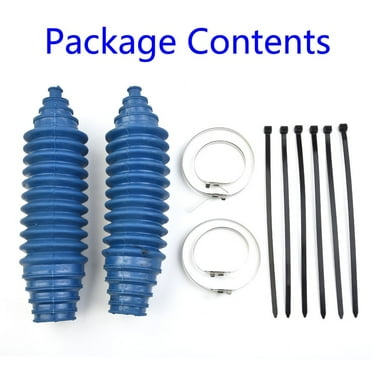 1Set Silicone Rack Pinion Steering Gaiter Pinion Boots+Cable Ties+Clamp ...