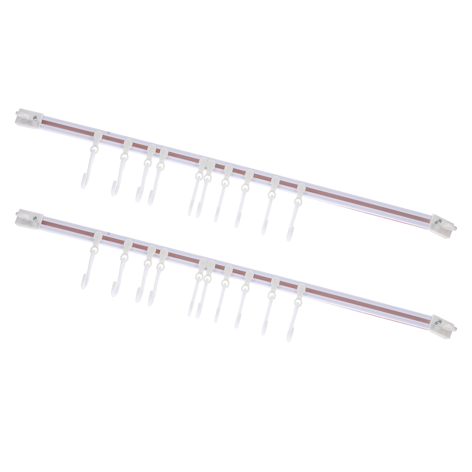 2 Set Wall-mounted Hook Sliding Hooks Rack Heavy Duty Clothes Towels ...