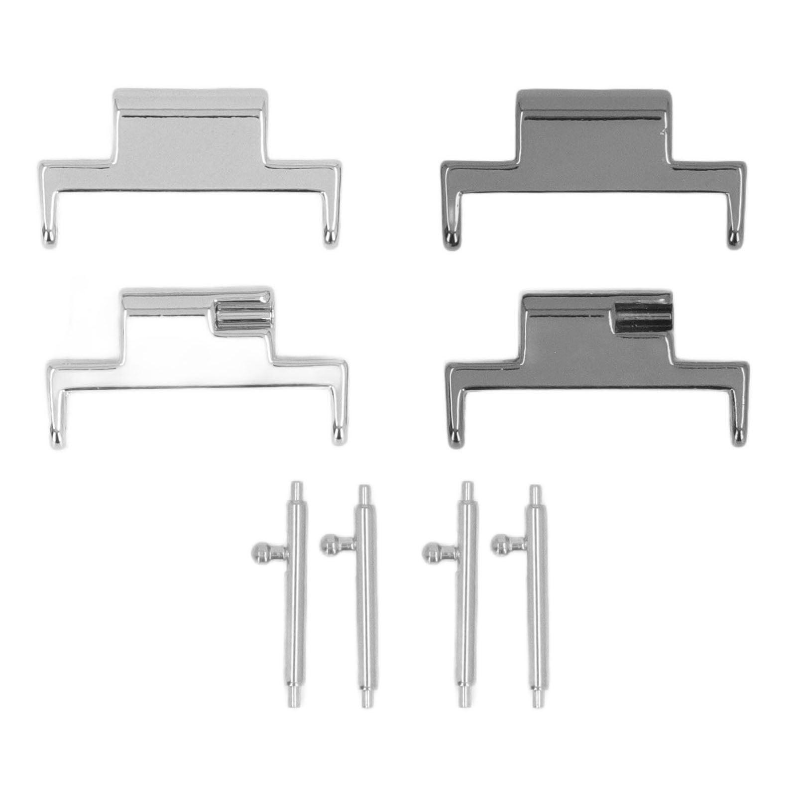 2 Set Watch Band Connector Metal 12 to 20mm Watch Strap Connector ...