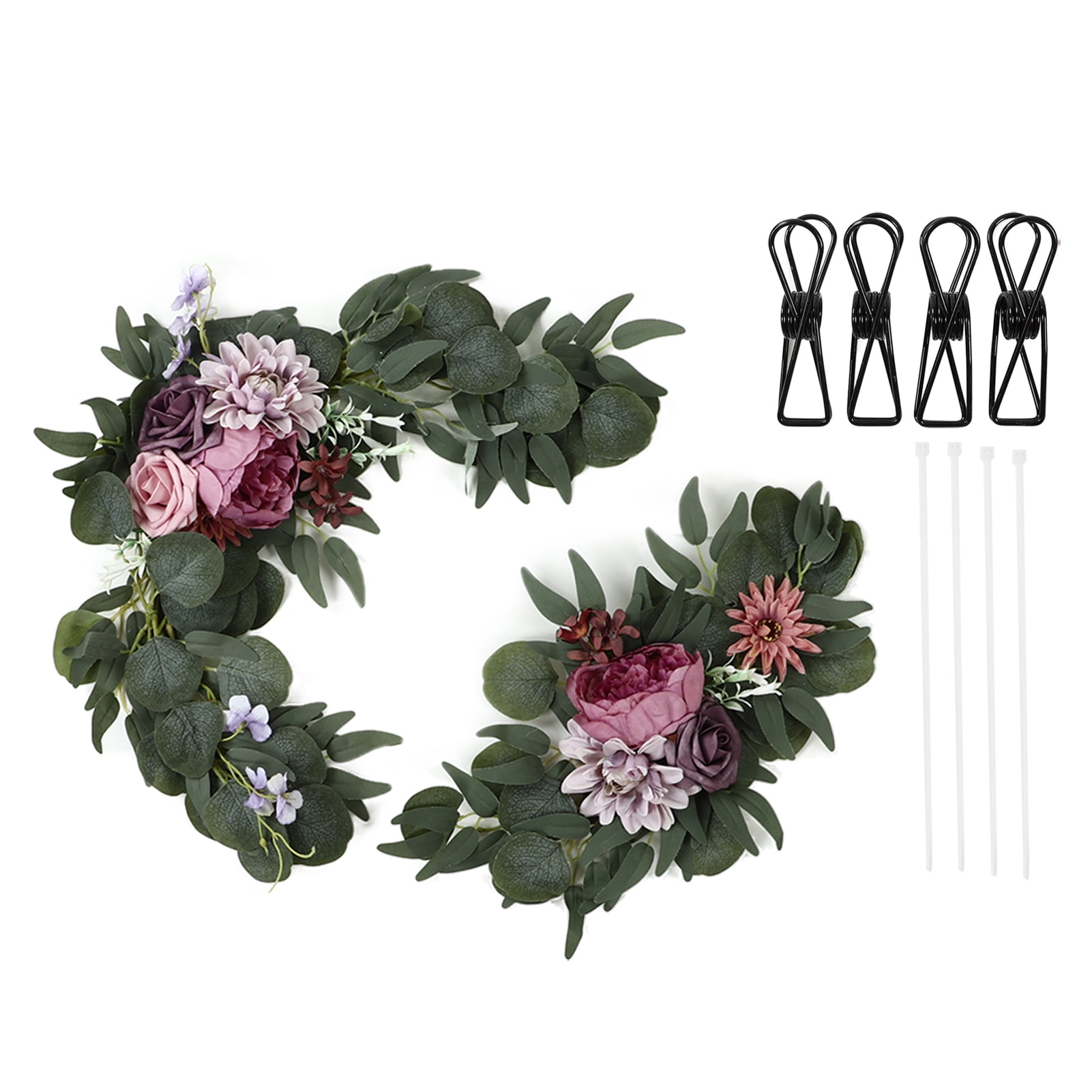 2 Set Wedding Floral Decorations Rose Shape Lifelike Vivid Color ...
